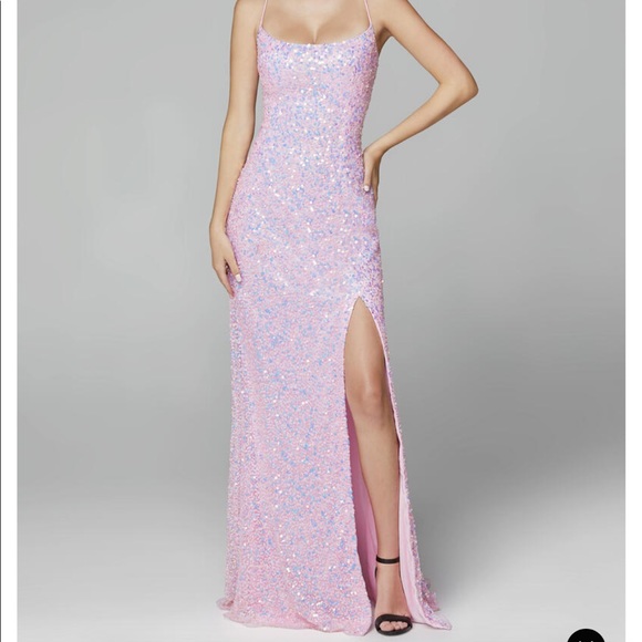 Primavera Couture | Dresses | Primavera Pink Sparkly Gown Prom Dress ...